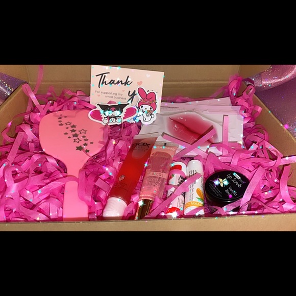 Accessories | Lip Kit Box With Small Handheld Mirror | Poshmark
